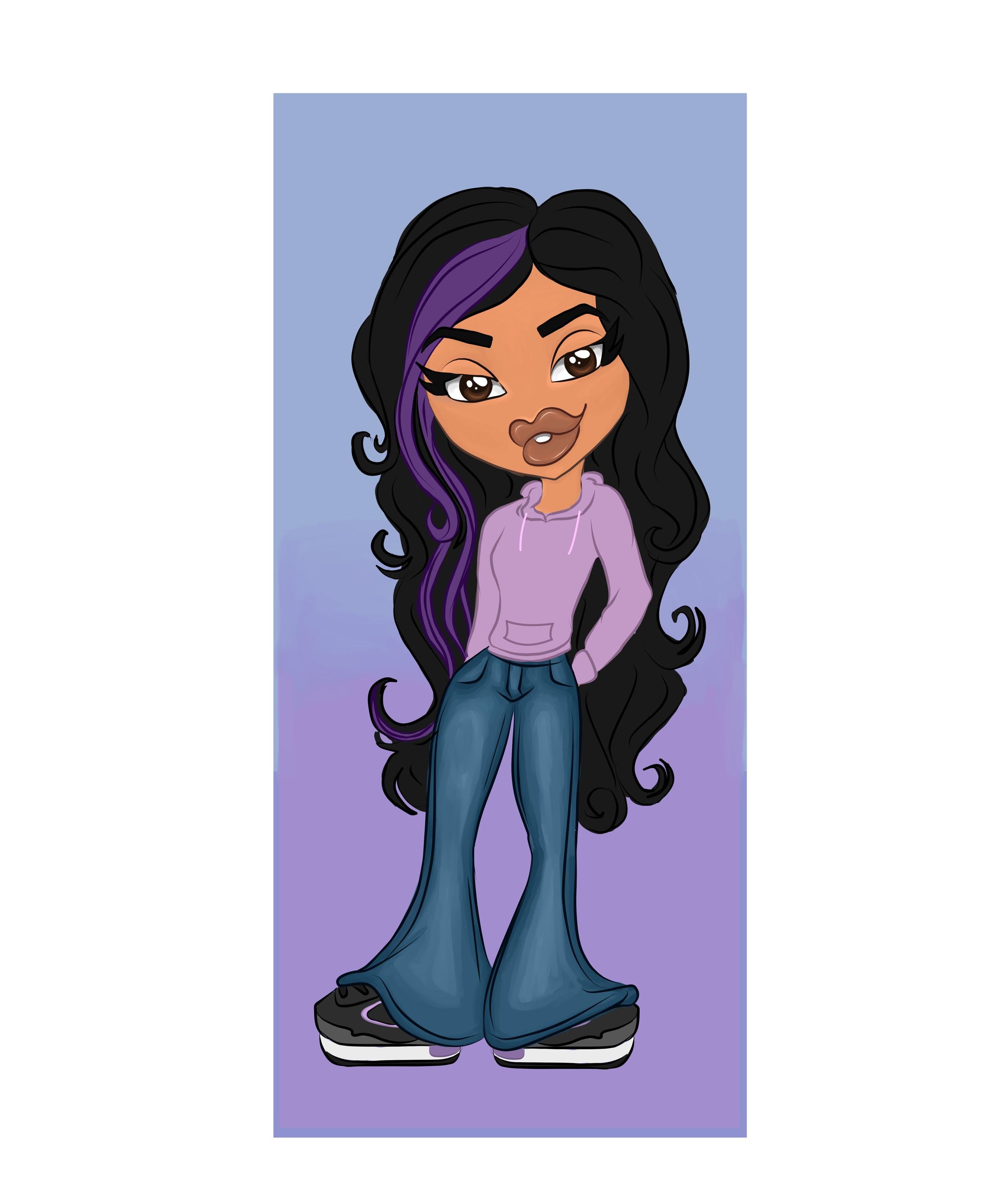 Printable Bratz Inspired Portrait Full Body - Etsy