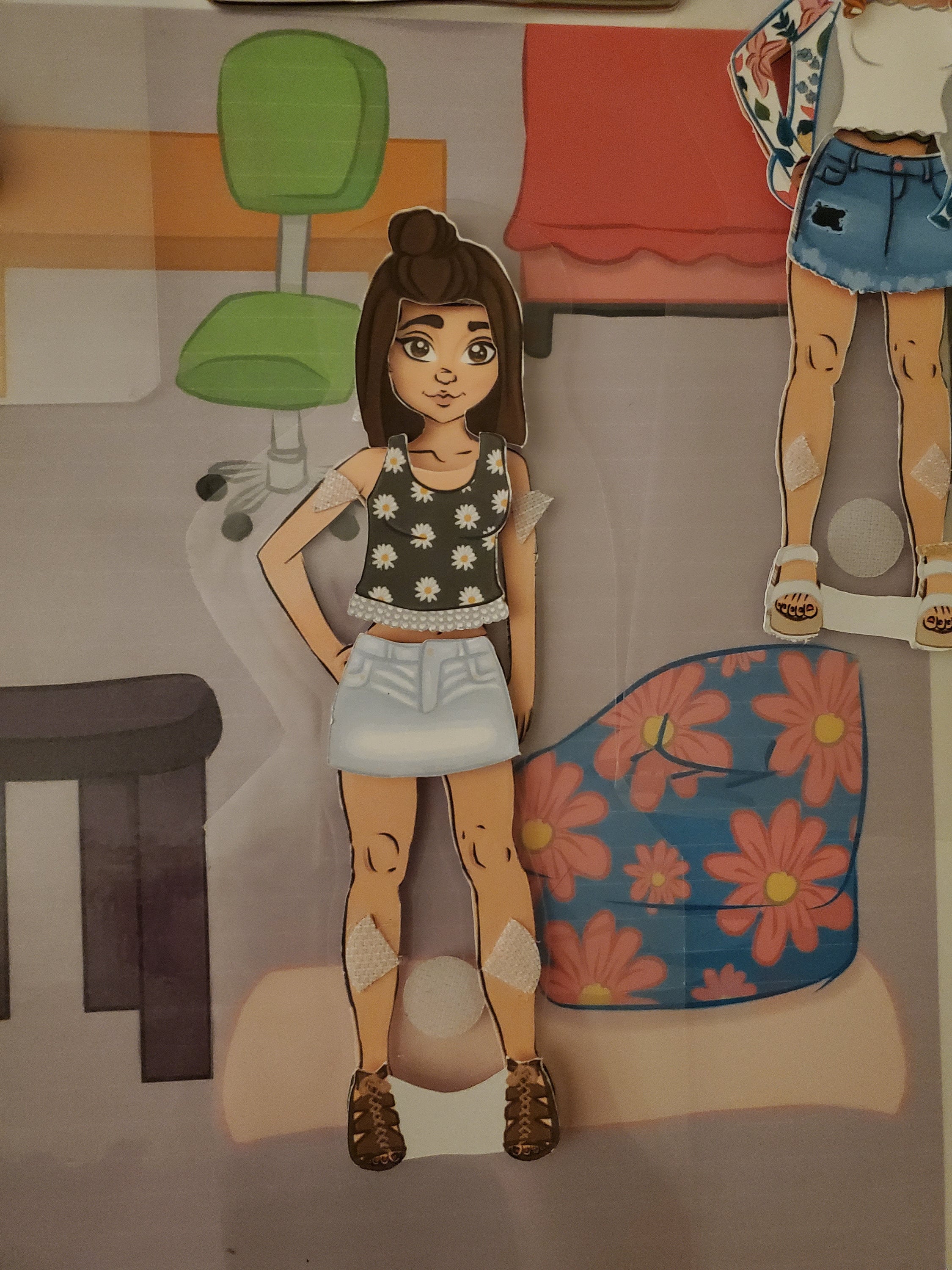 Handmade Paper Doll: Kourtney - Etsy