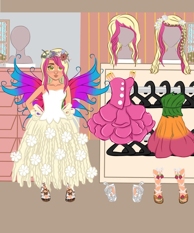 Fairy Paper Doll: Shayleen - Etsy
