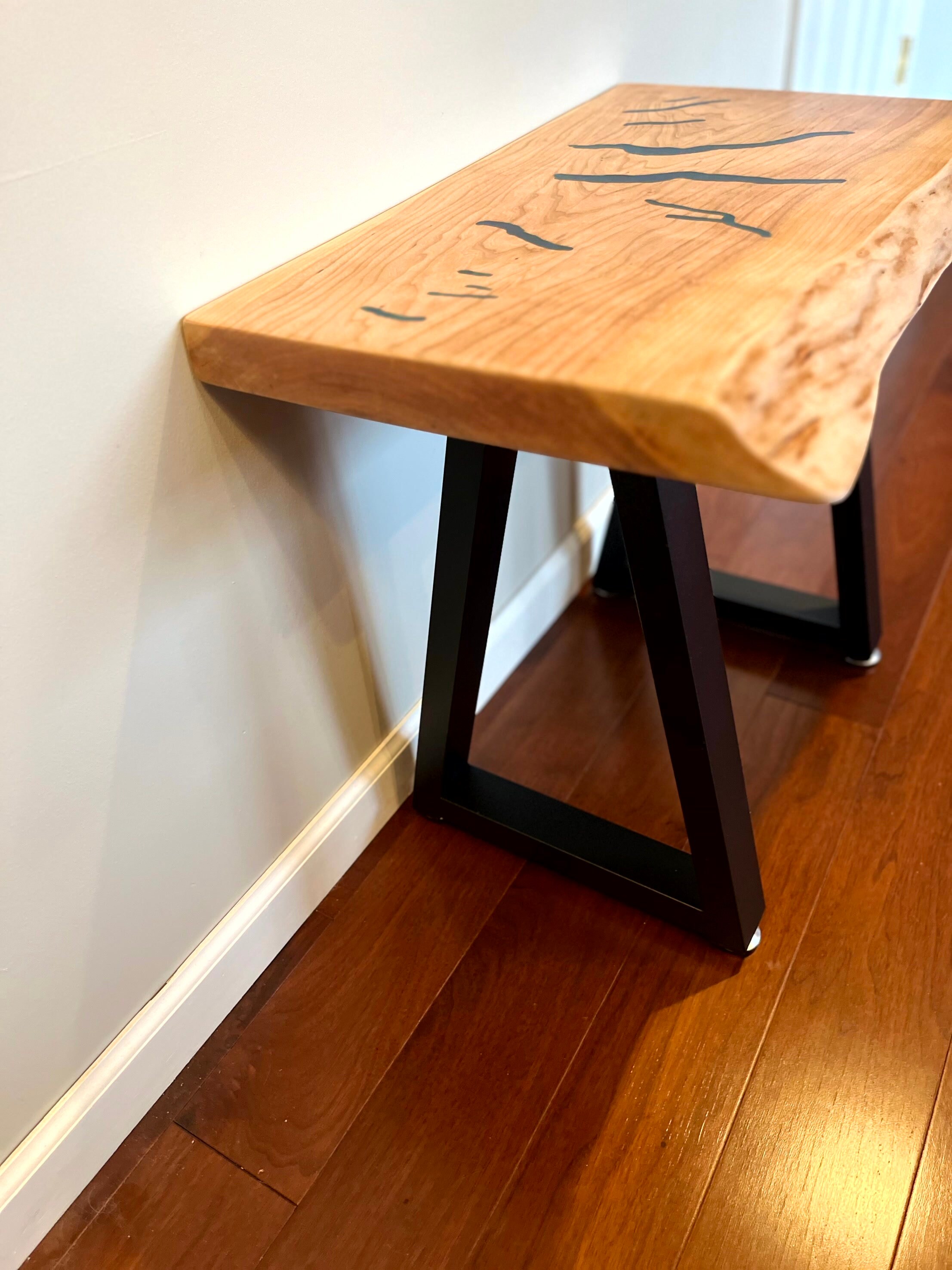 Stunning Handcrafted Finger Lakes Live Edge Cherry Table - Etsy