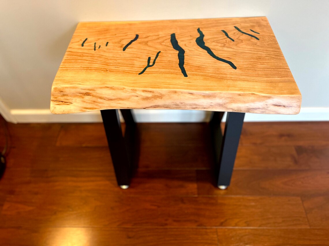 Stunning Handcrafted Finger Lakes Live Edge Cherry Table - Etsy