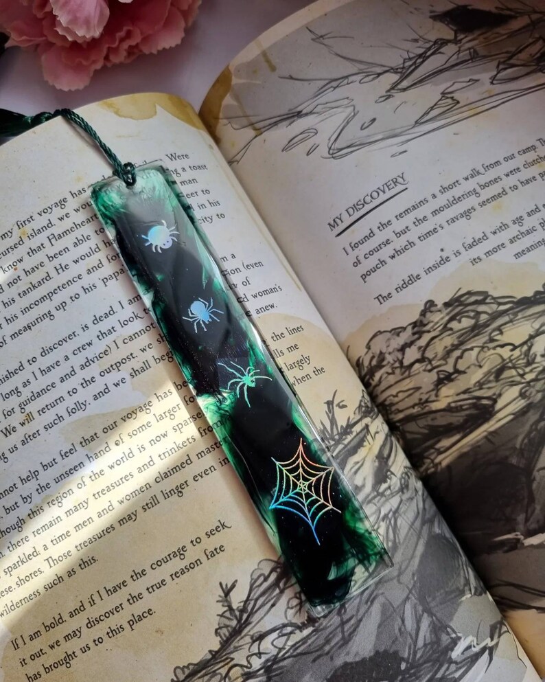 Spooky Book Marks. Horror Book Marks. Resin Handmade Spooky - Etsy