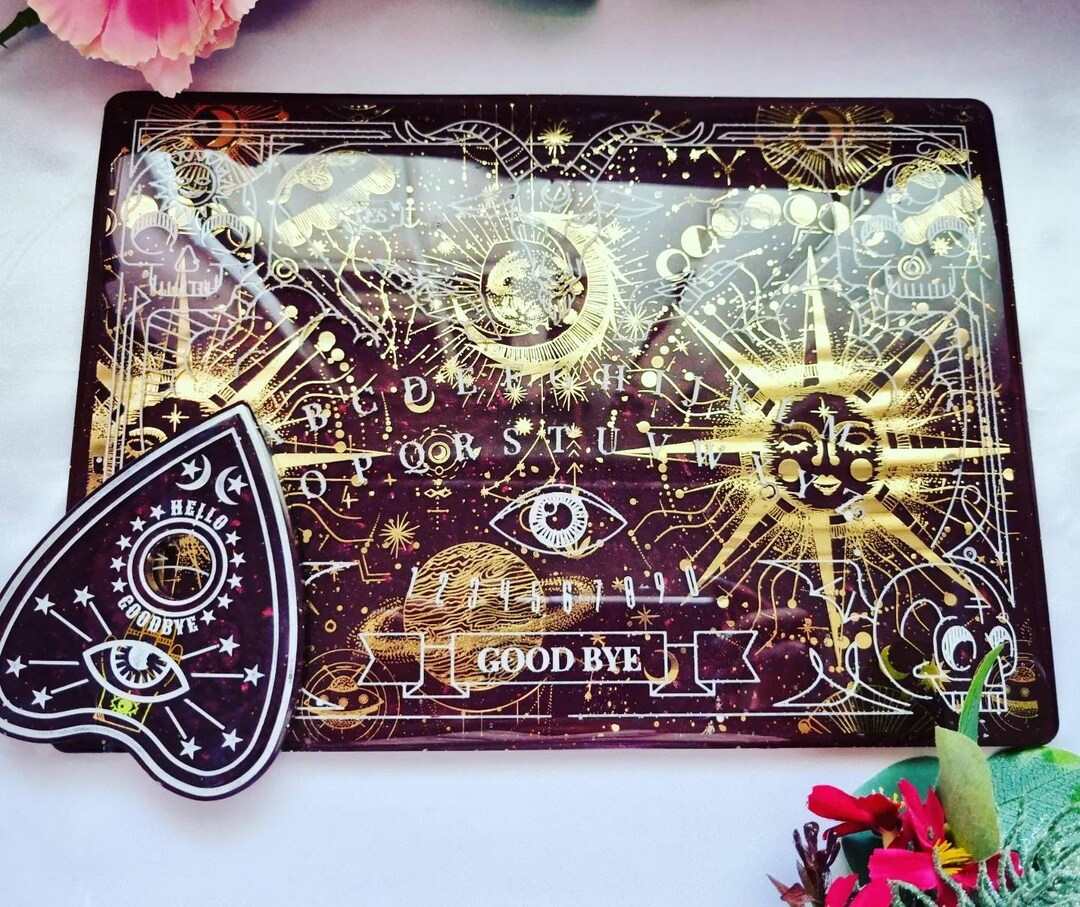 Ouija Board and Planchette Set ~ Full Size ~ Divination Tool. Handmade ...