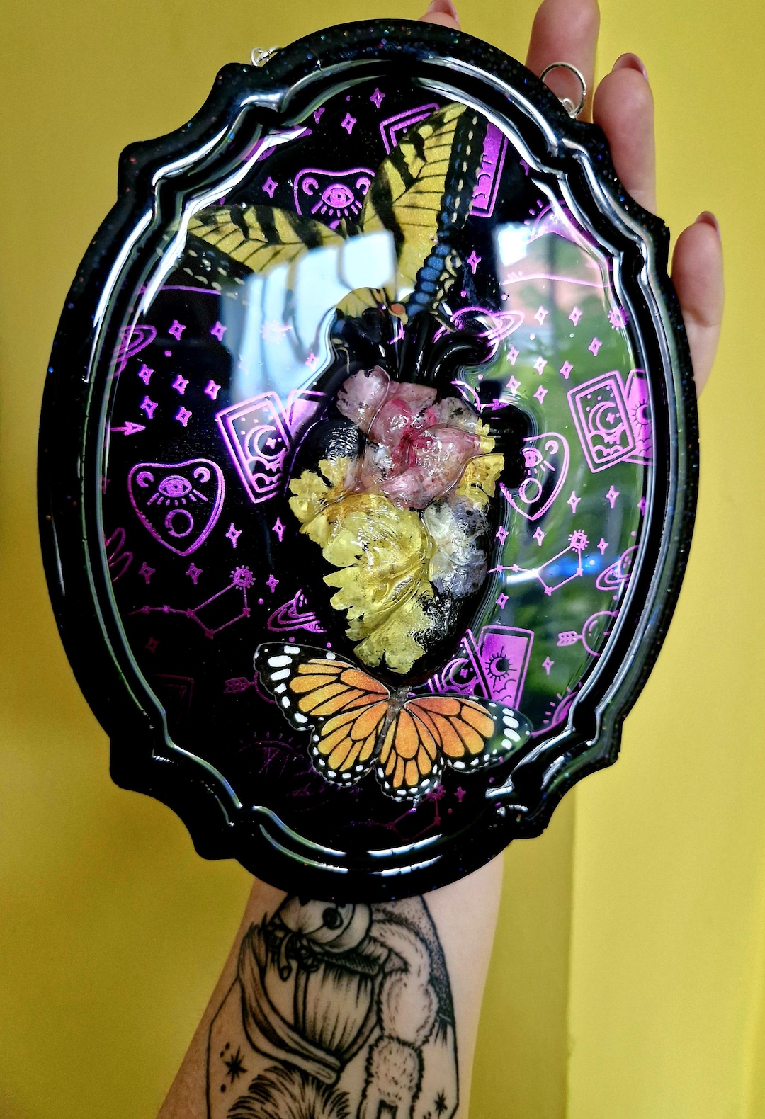 Dark Arts Wall Art Art. Resin Frame Wall Art. Handmade. Gifts Gothic ...