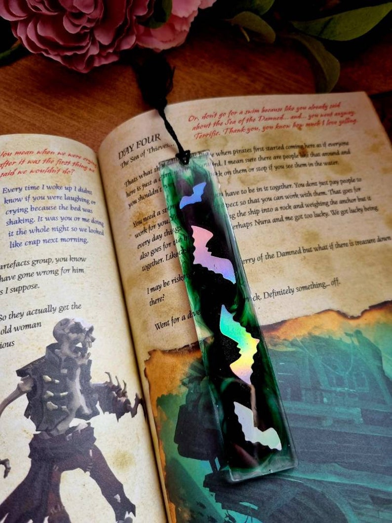 Spooky Book Marks. Horror Book Marks. Resin Handmade Spooky - Etsy