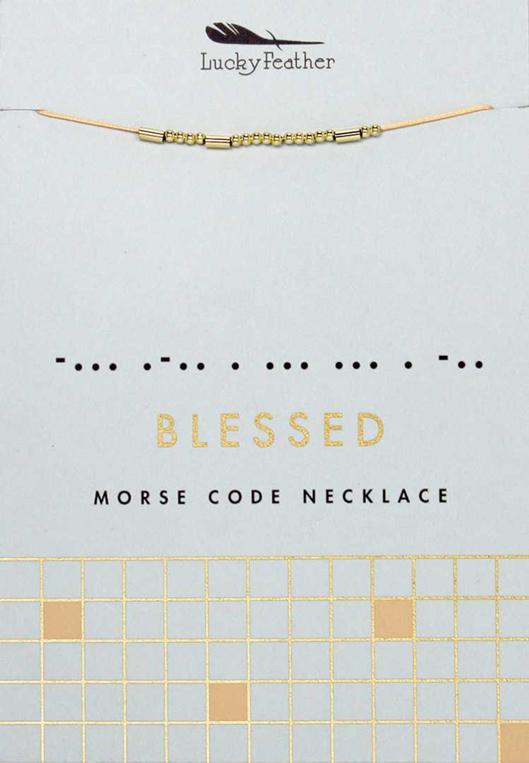 Morse Code Necklace - Blessed - Etsy