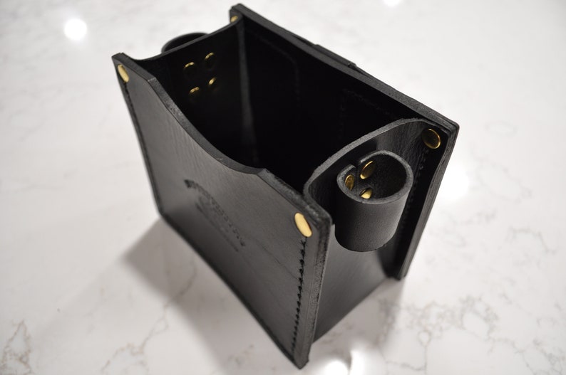 Black Leather 12 Gauge Shotgun Shell Box Holder - Etsy