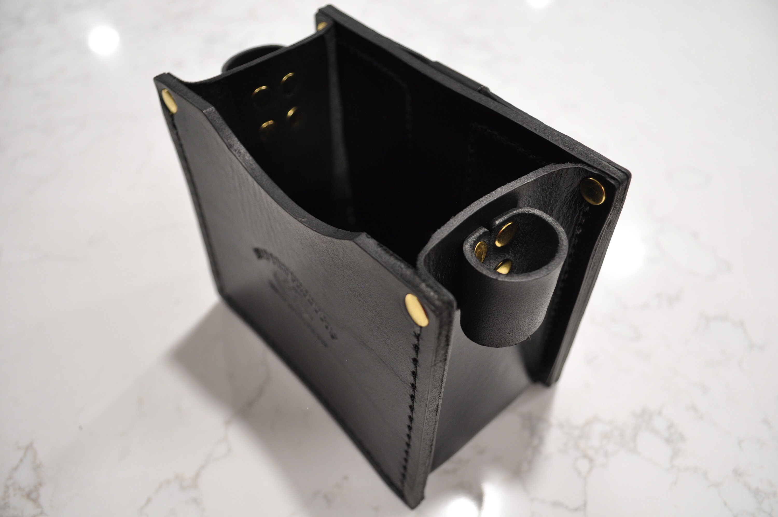 Black Leather 12 Gauge Shotgun Shell Box Holder - Etsy