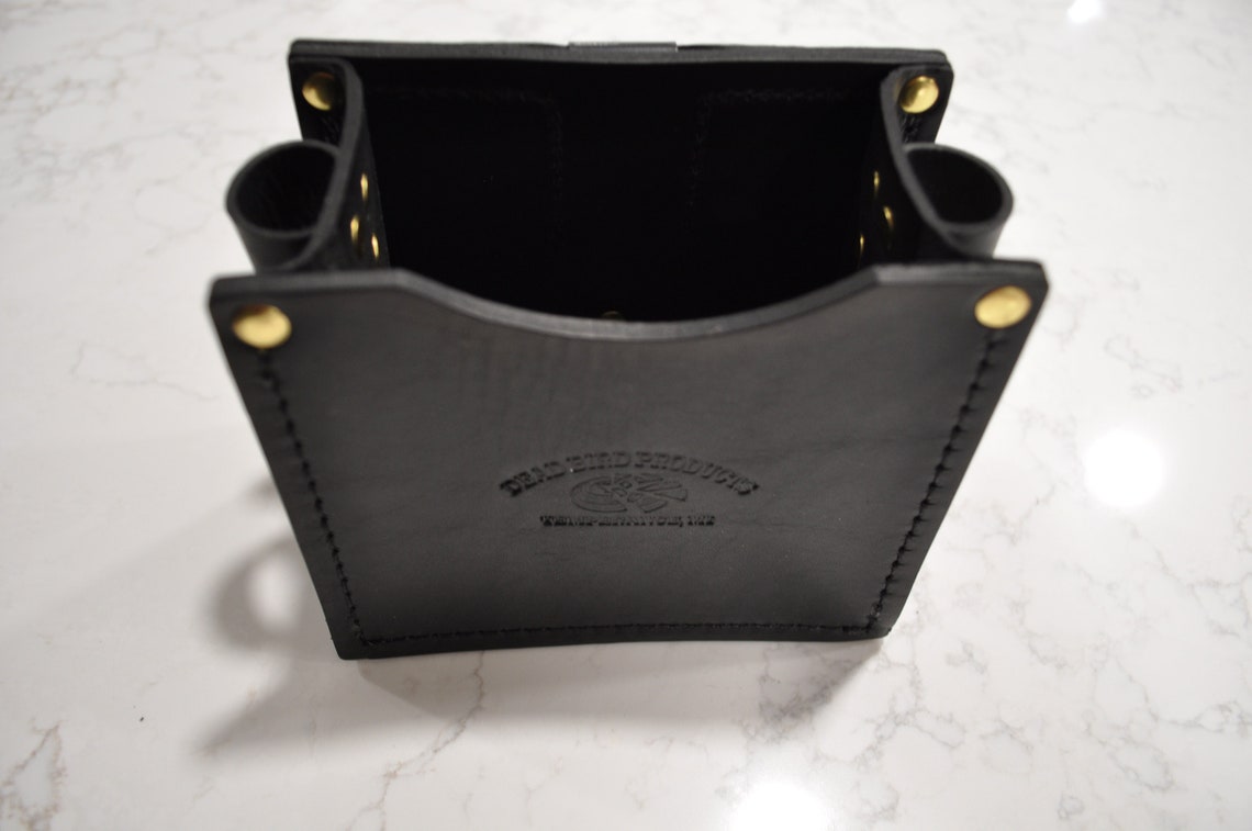 Black Leather 12 Gauge Shotgun Shell Box Holder - Etsy