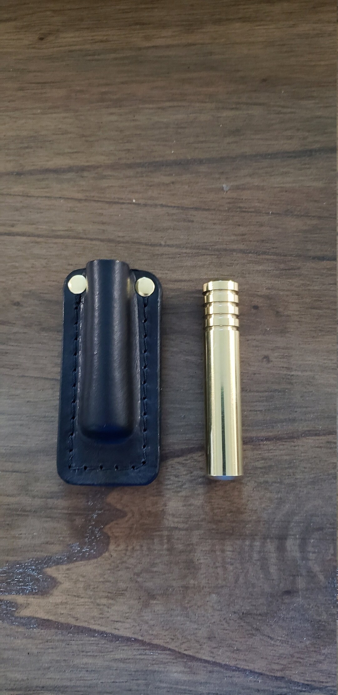 Wad Knocker , Black Leather Sheath, Belt Clip - Etsy