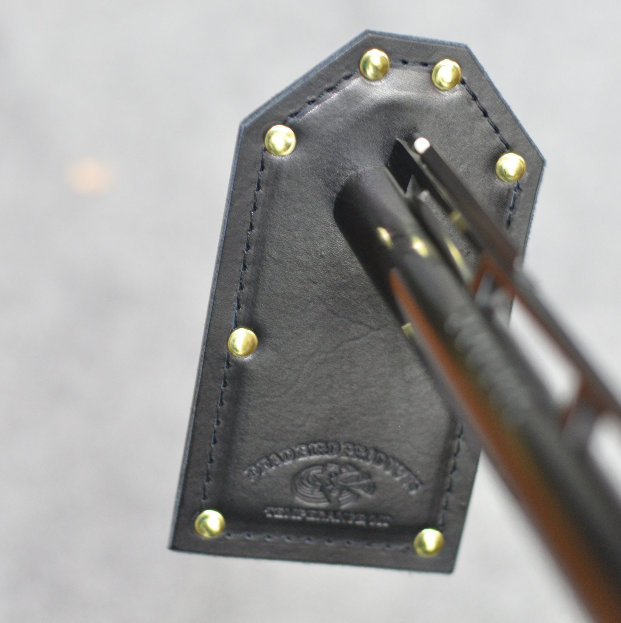 BLACK Leather Barrel Rest, Shotgun, Trapshooting, Trap, Skeet, Sporting ...