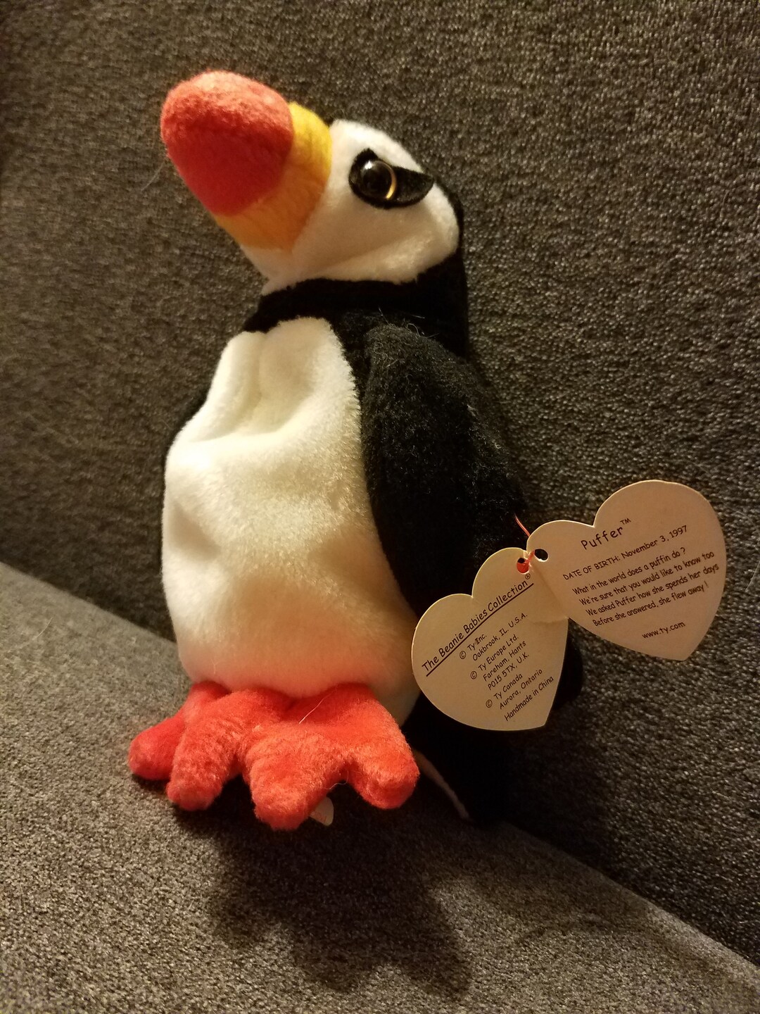 Puffer the Puffin 1997 Original Beanie Baby - Etsy