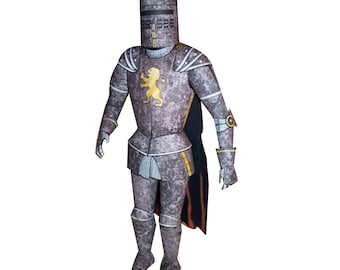 Medieval Knight, Fantasy Paper Model - Etsy