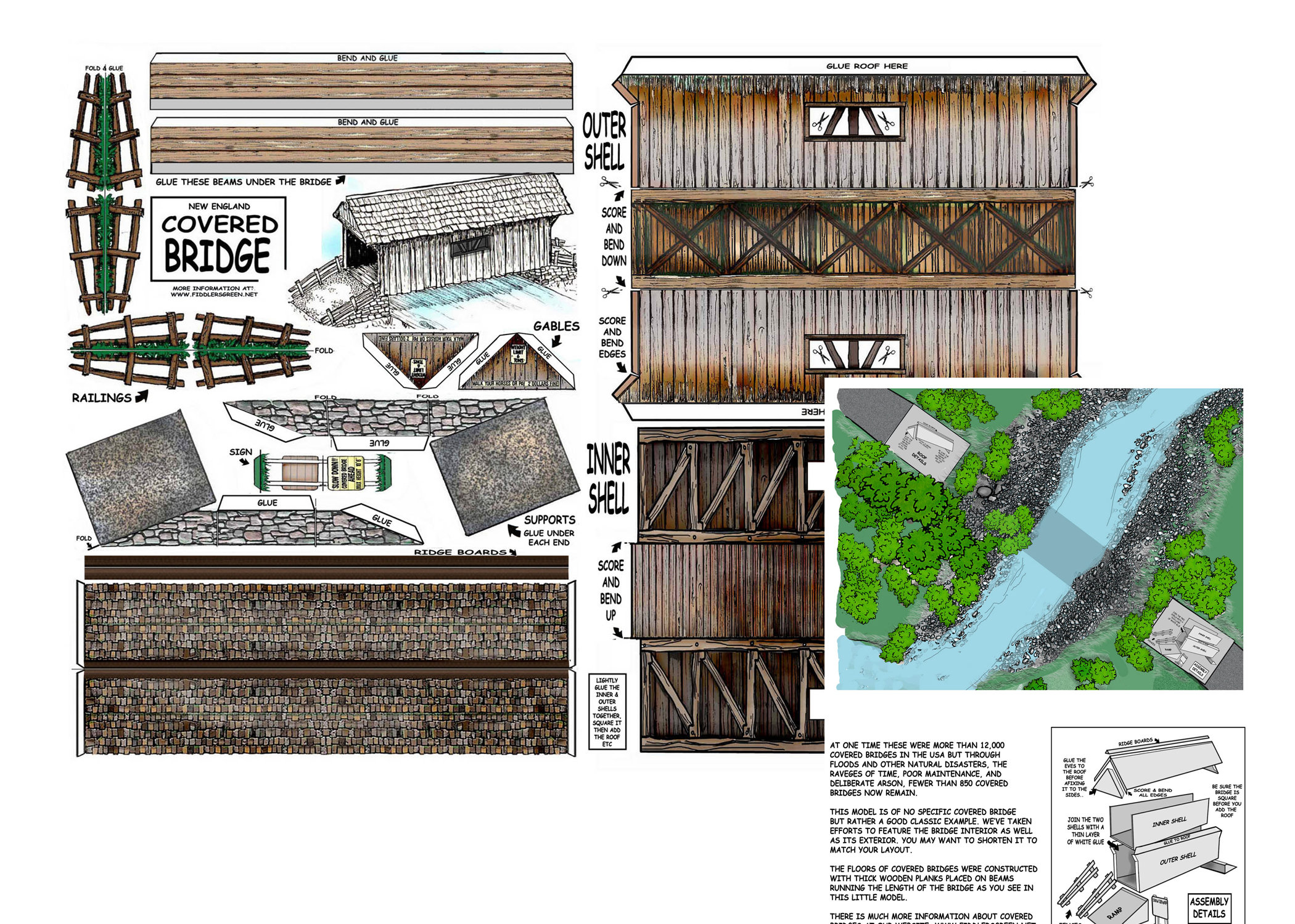 Bridge Model, Paper Model Kit, 3d Papercraft, Architecture Model - Etsy