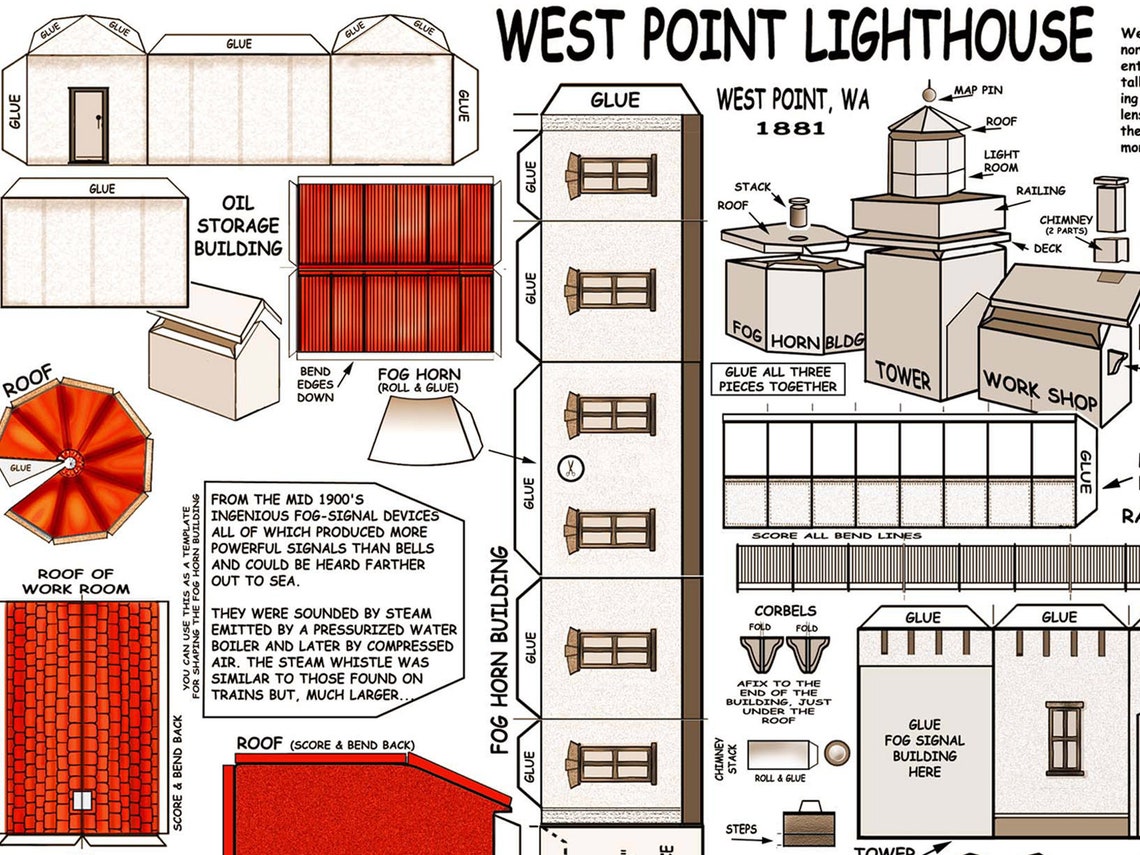 West Point Lighthouse - Etsy
