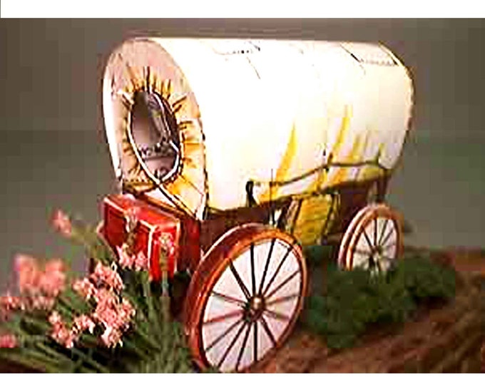 Wagon Model Kit, Covered Wagon, Paper Model Car - Etsy