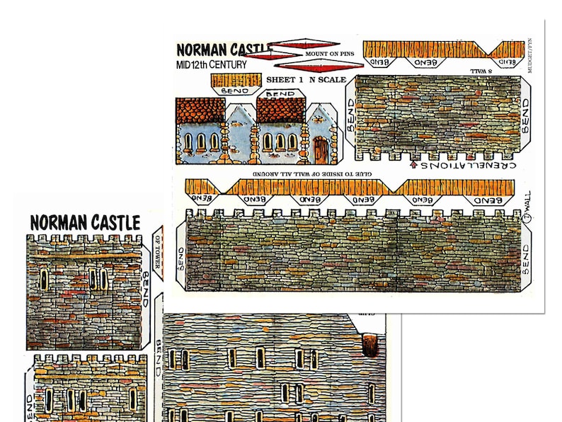 Paper Castle, Paper Model House, Castle Model, Medieval Castle ...