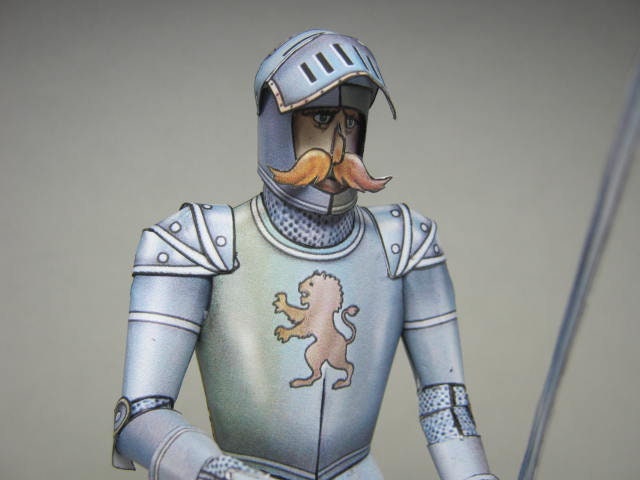 Medieval Knight, Fantasy Paper Model - Etsy