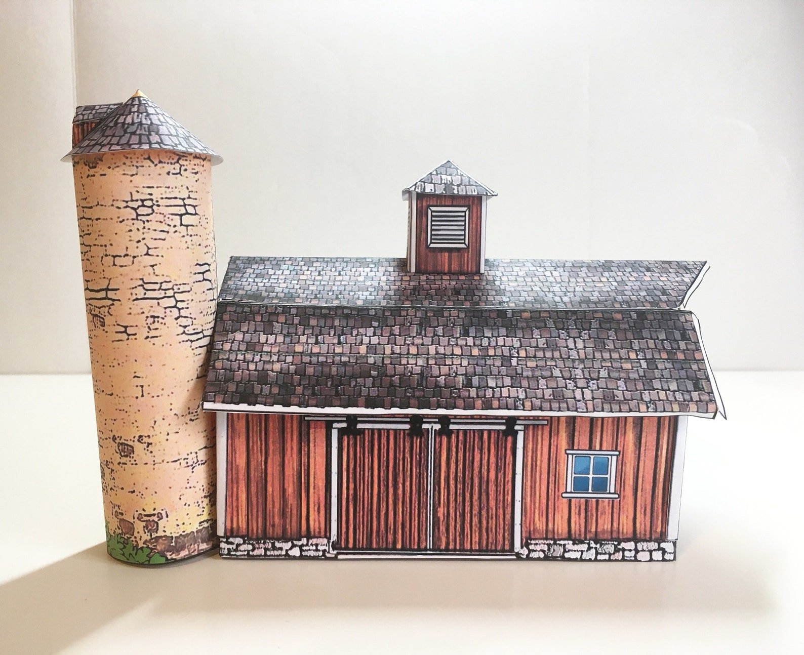 3d Paper House Craft, Paper Model House, Barn - Etsy