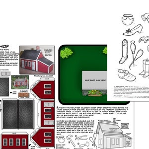 Paper House Model, Boot Shop - Etsy