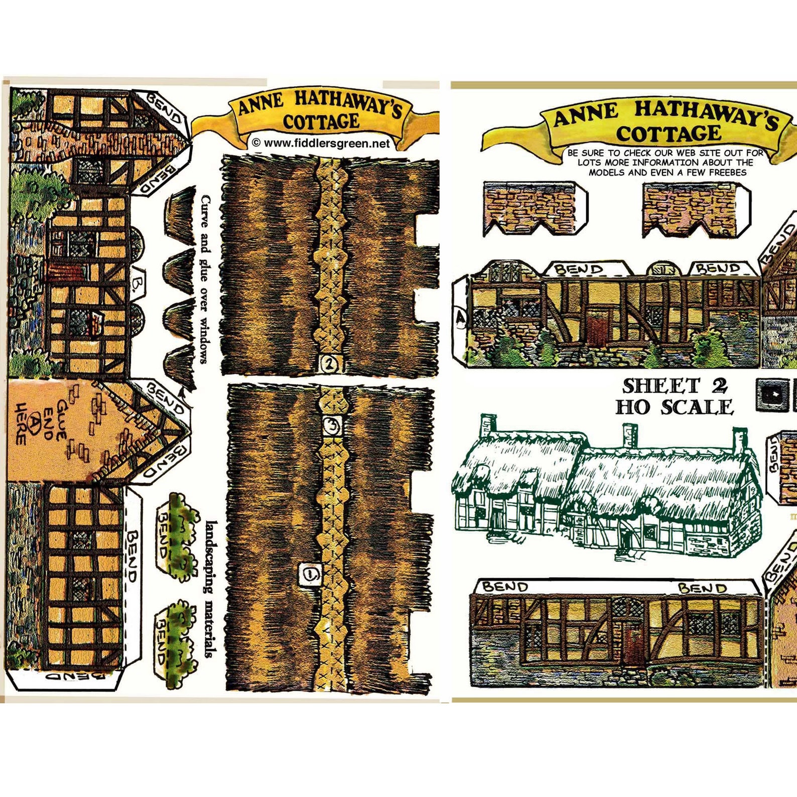 Paper Model House, Cottage House Model - Etsy