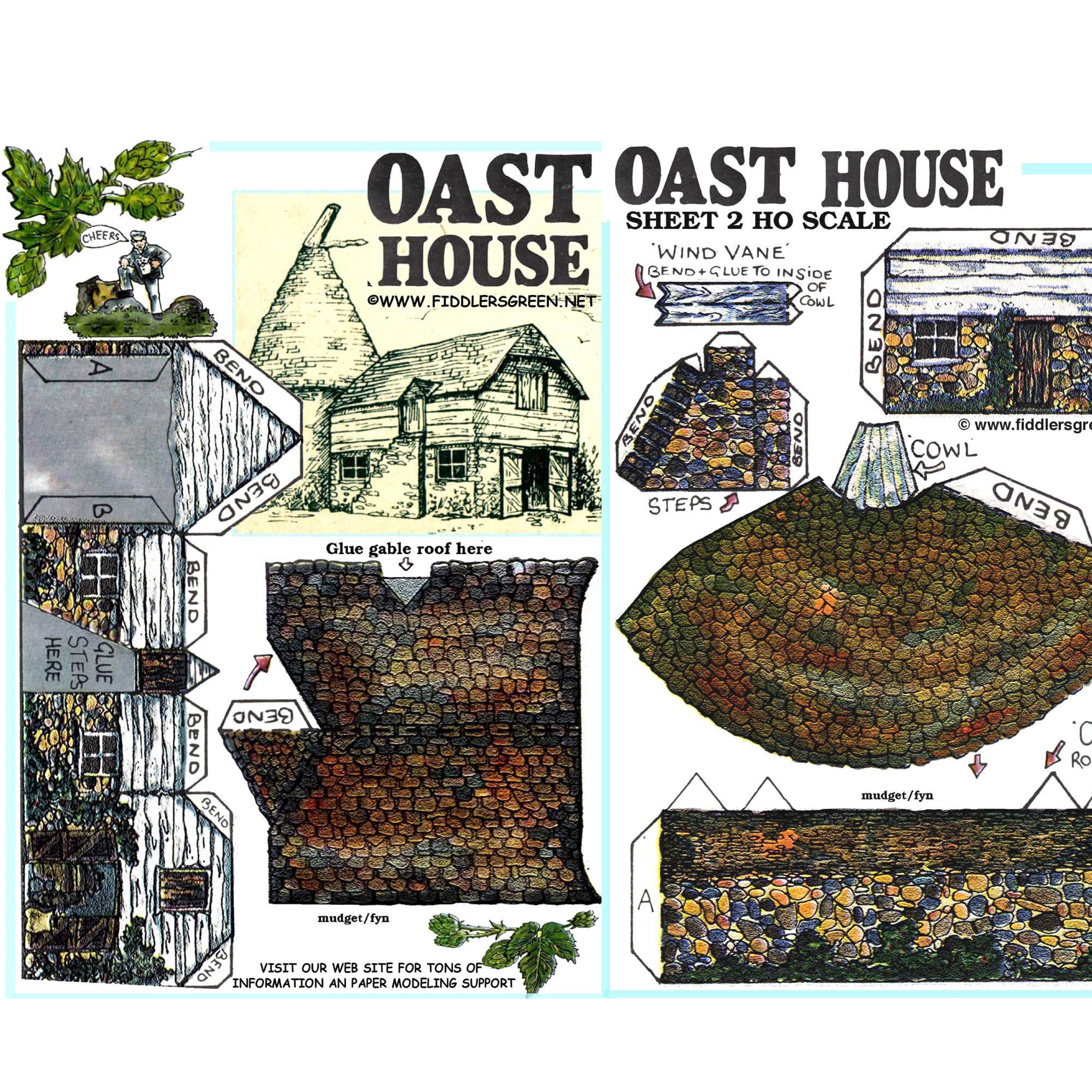 Paper House Model, Fairy House, Oast House - Etsy