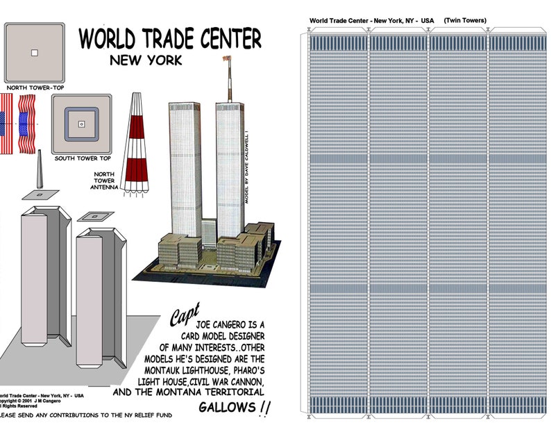 Architecture Model, World Trade Center Model, Paper Model - Etsy