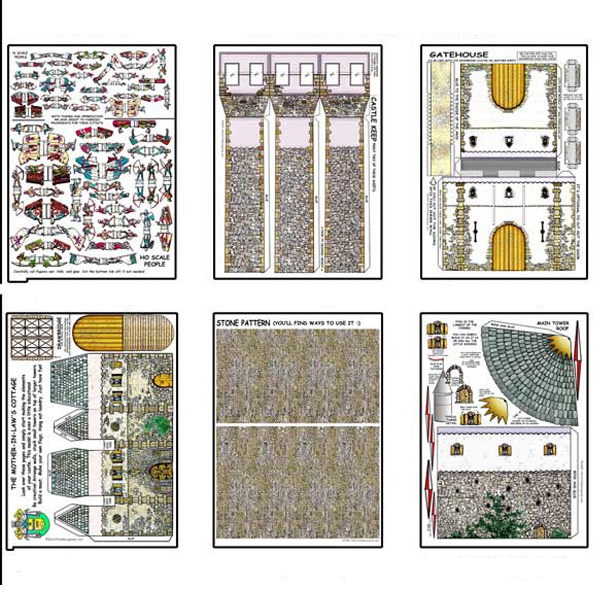 Paper Castle Model, Medieval Castle, Miniature Castle - Etsy