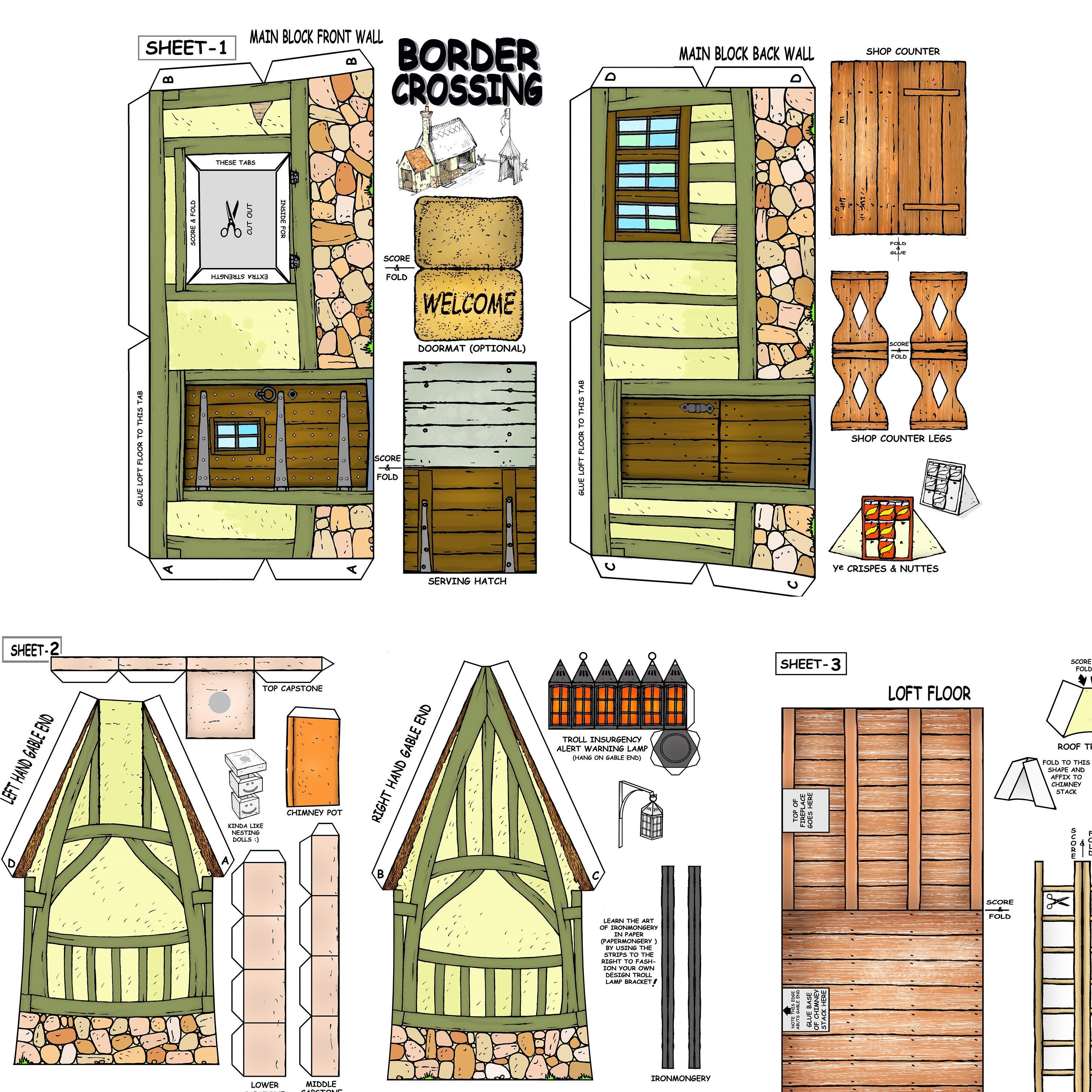 Paper House Model, Storybook House - Etsy