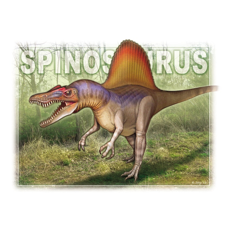 Dinosaur Model, 3d Paper Model, Spinosaurus - Etsy