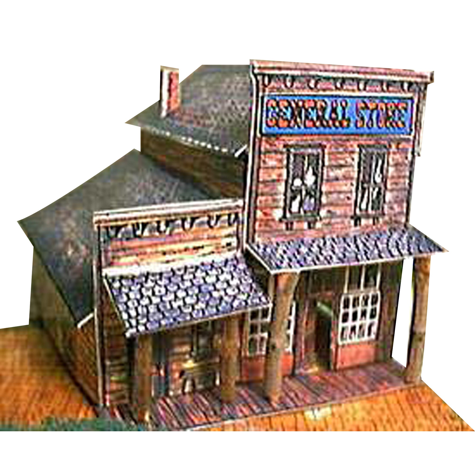 Paper Model House, General Store - Etsy
