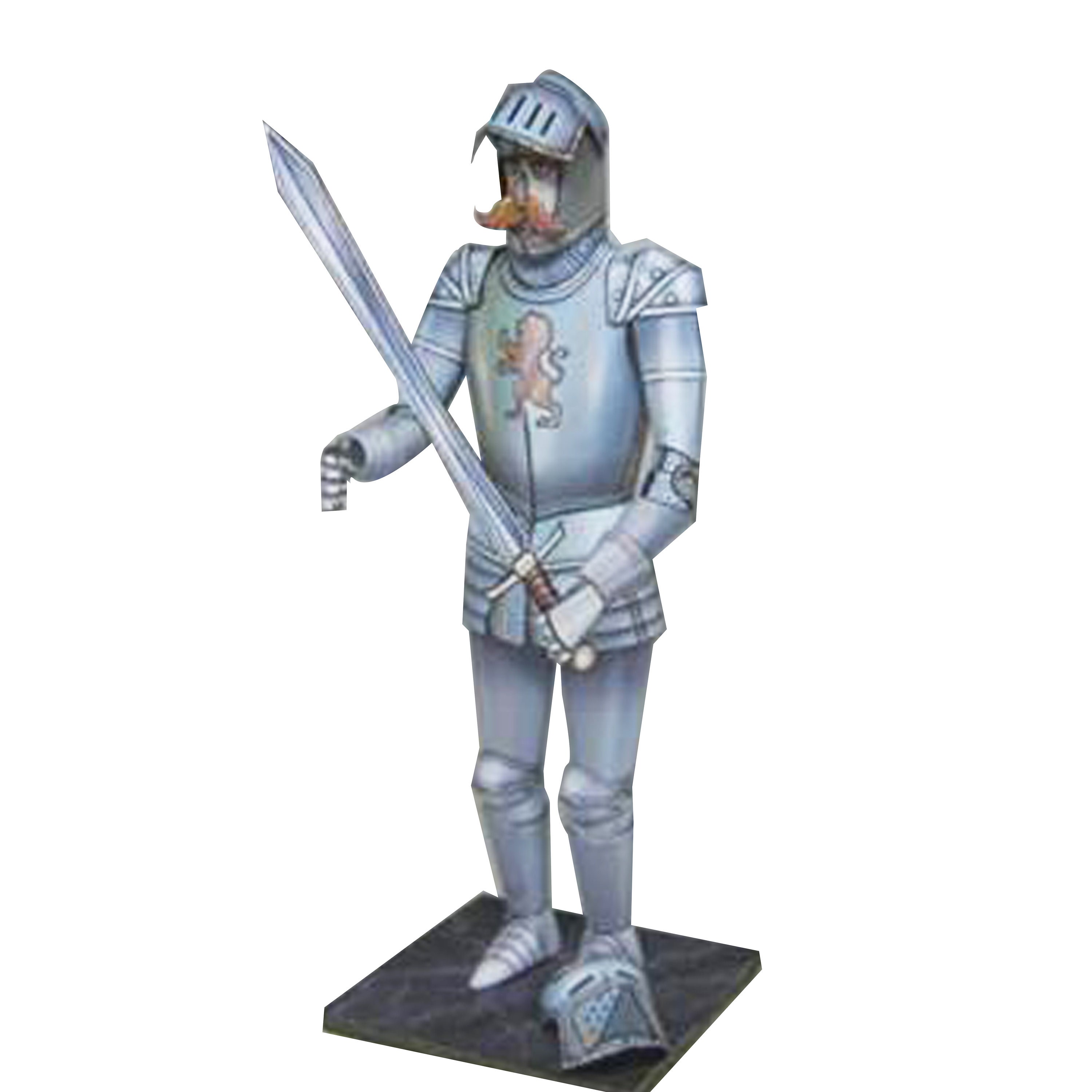 Medieval Knight, Fantasy Paper Model - Etsy