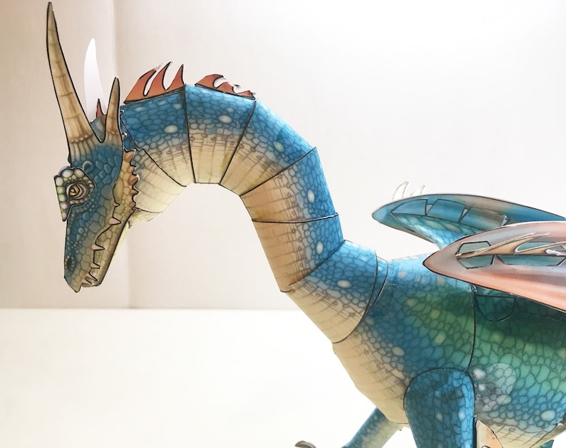 Dragon Papercraft Model - Etsy