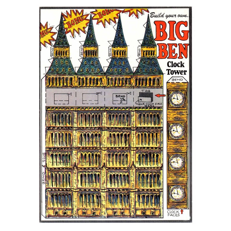 Big Ben Paper Model - Etsy