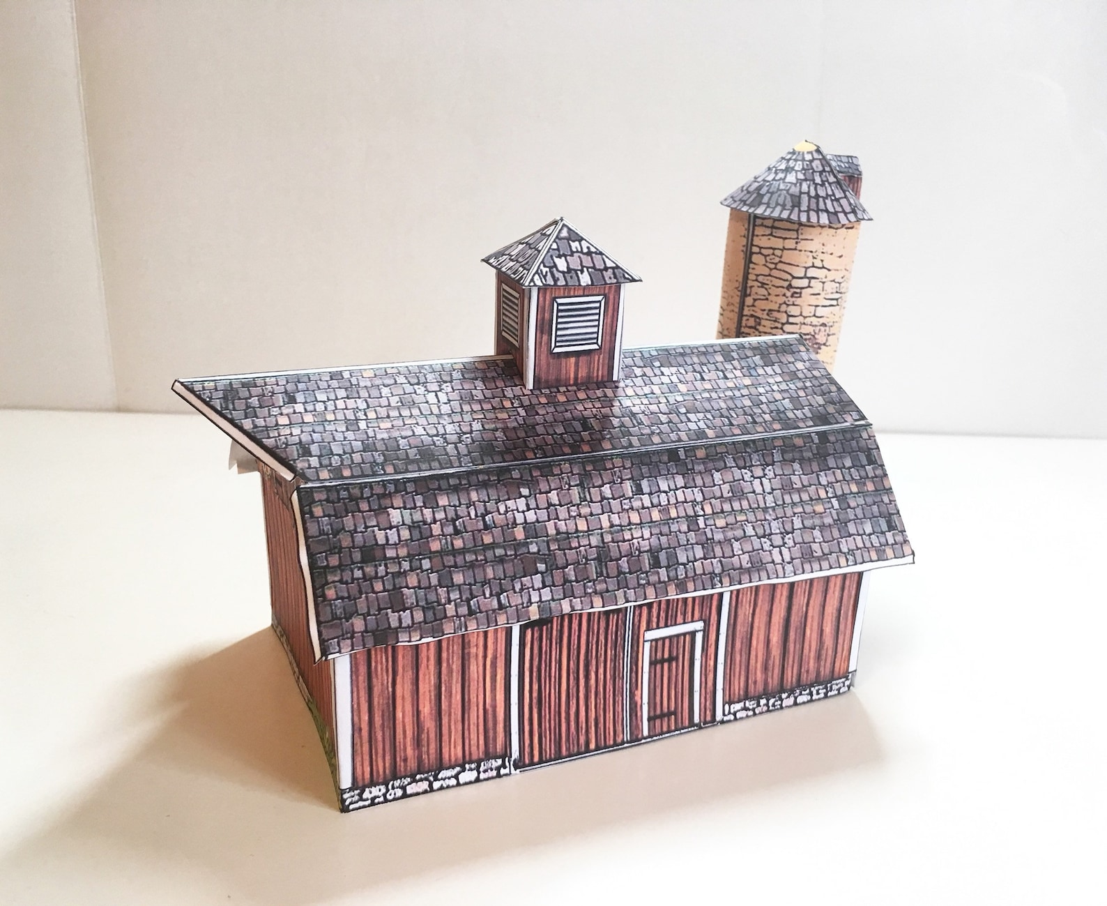 3d Paper House Craft, Paper Model House, Barn - Etsy