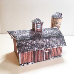 3d Paper House Craft, Paper Model House, Barn - Etsy