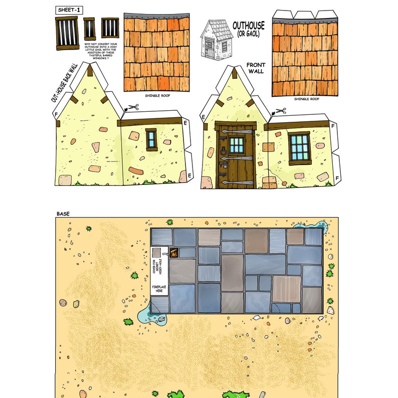 Paper House Model, Storybook House - Etsy