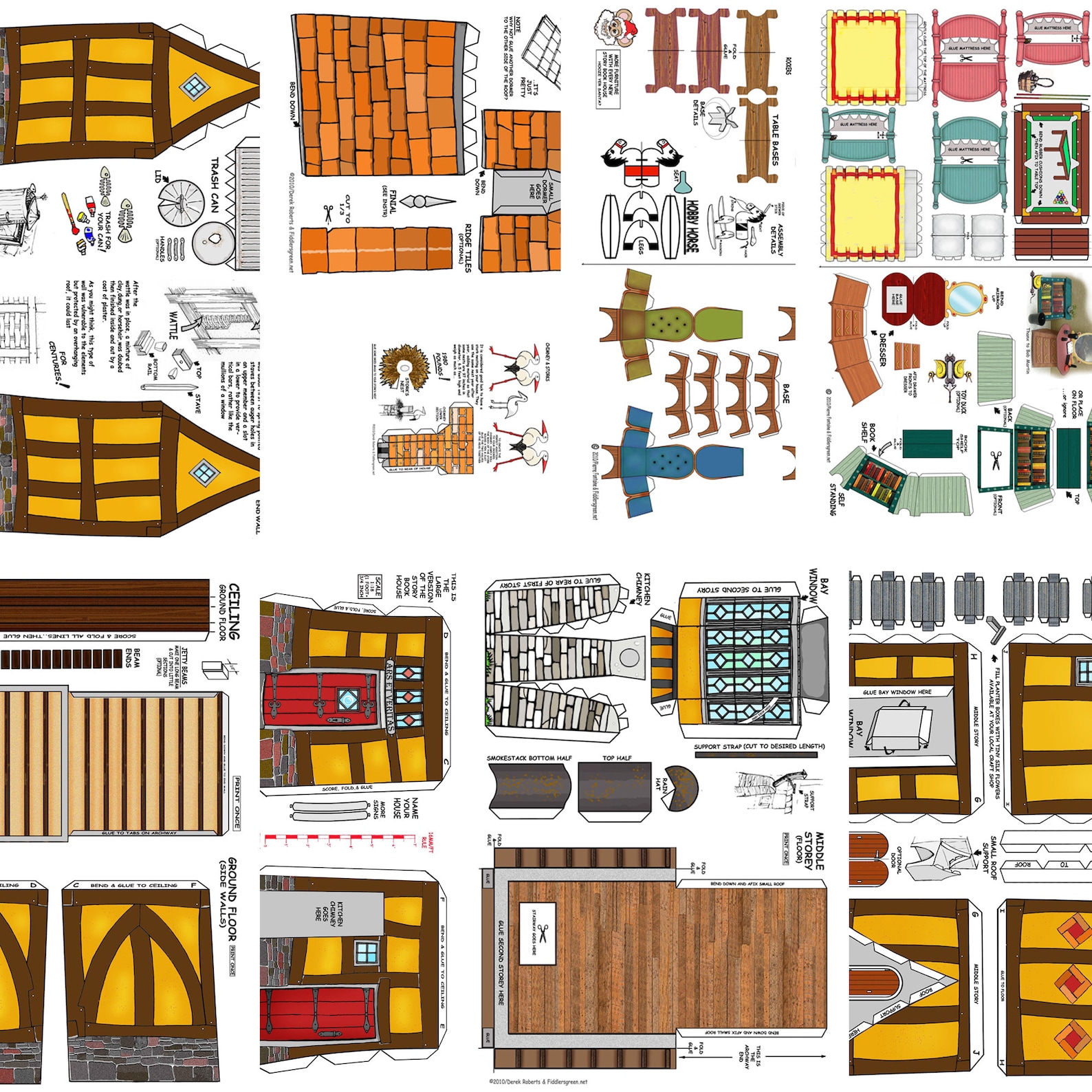 Paper Model House, Storybook House - Etsy