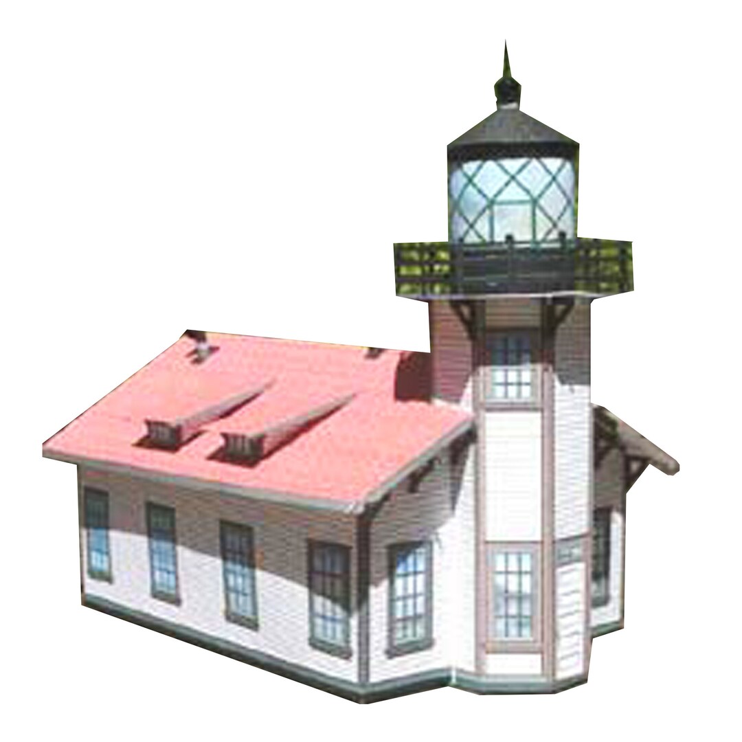 Lighthouse Model, 3d Paper Model - Etsy
