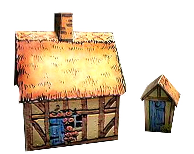 Paper Model House, Fairy House Cottage - Etsy