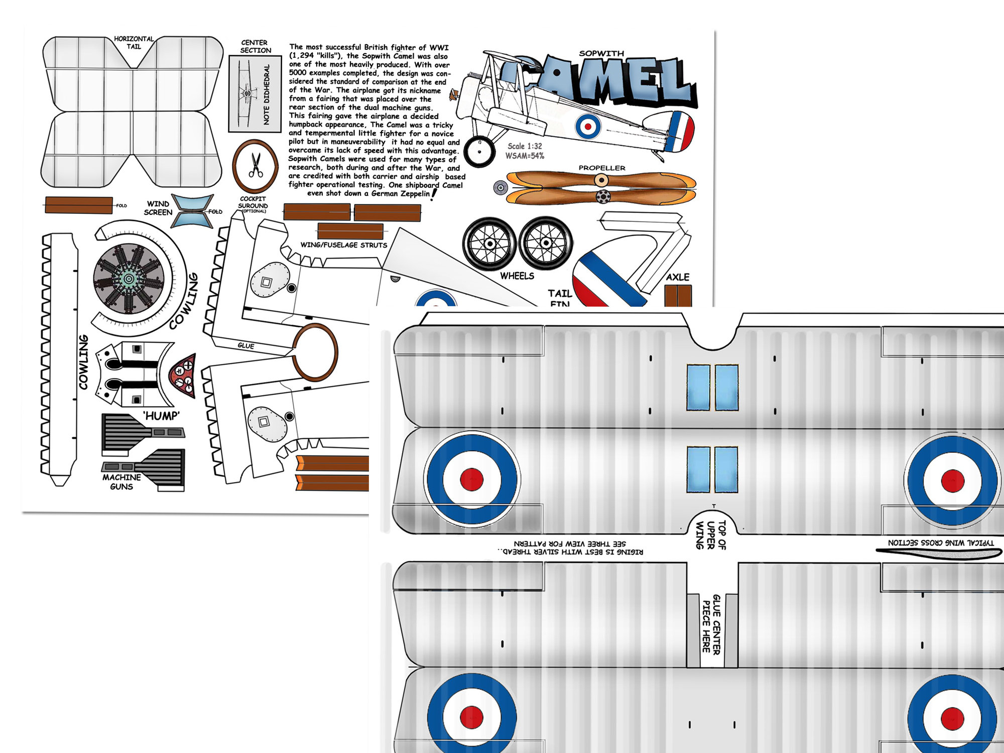 Sopwith Camel Plane (large) - Etsy