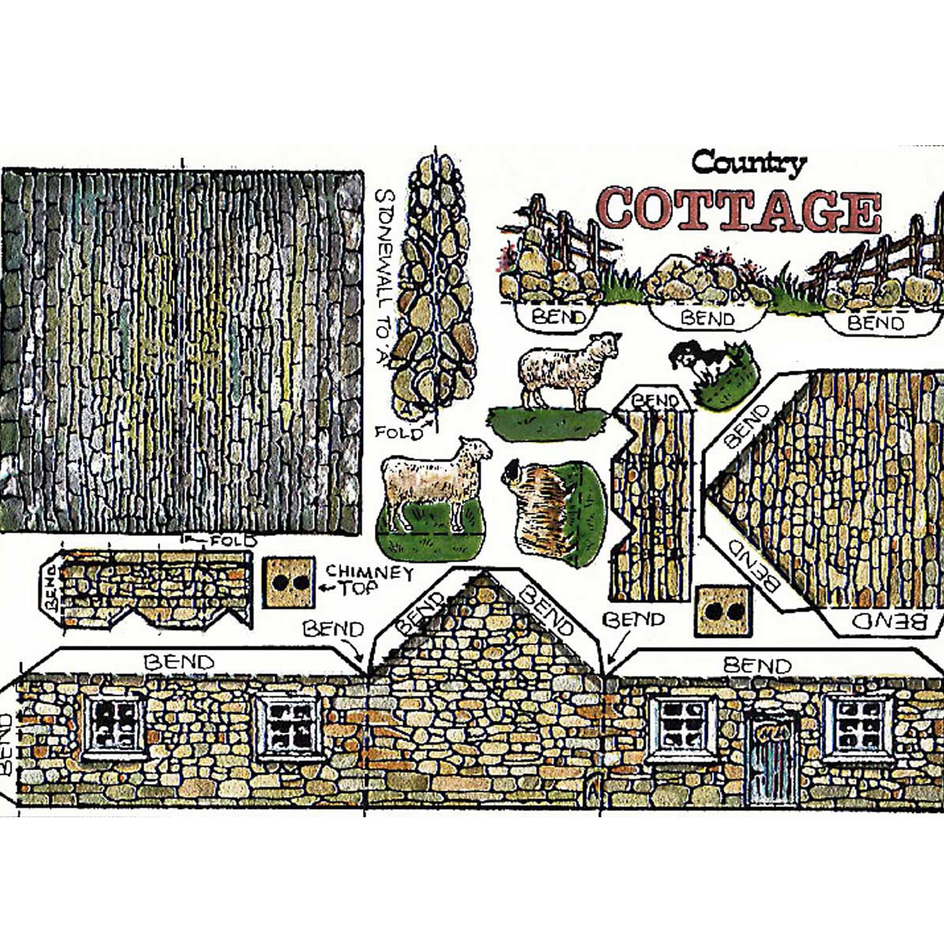 Paper Model House, Country Cottage - Etsy