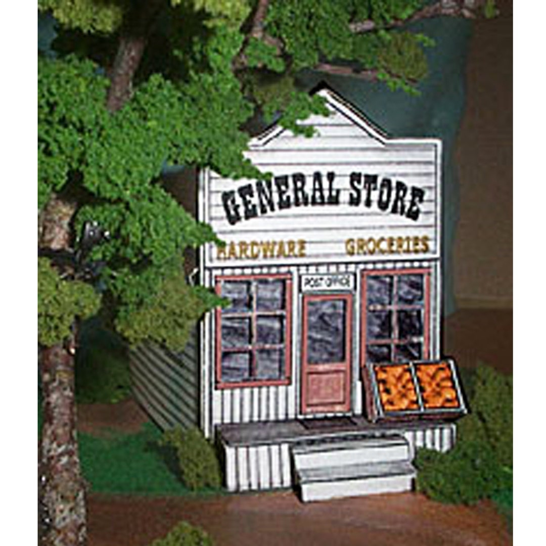 Paper Model House, General Store - Etsy