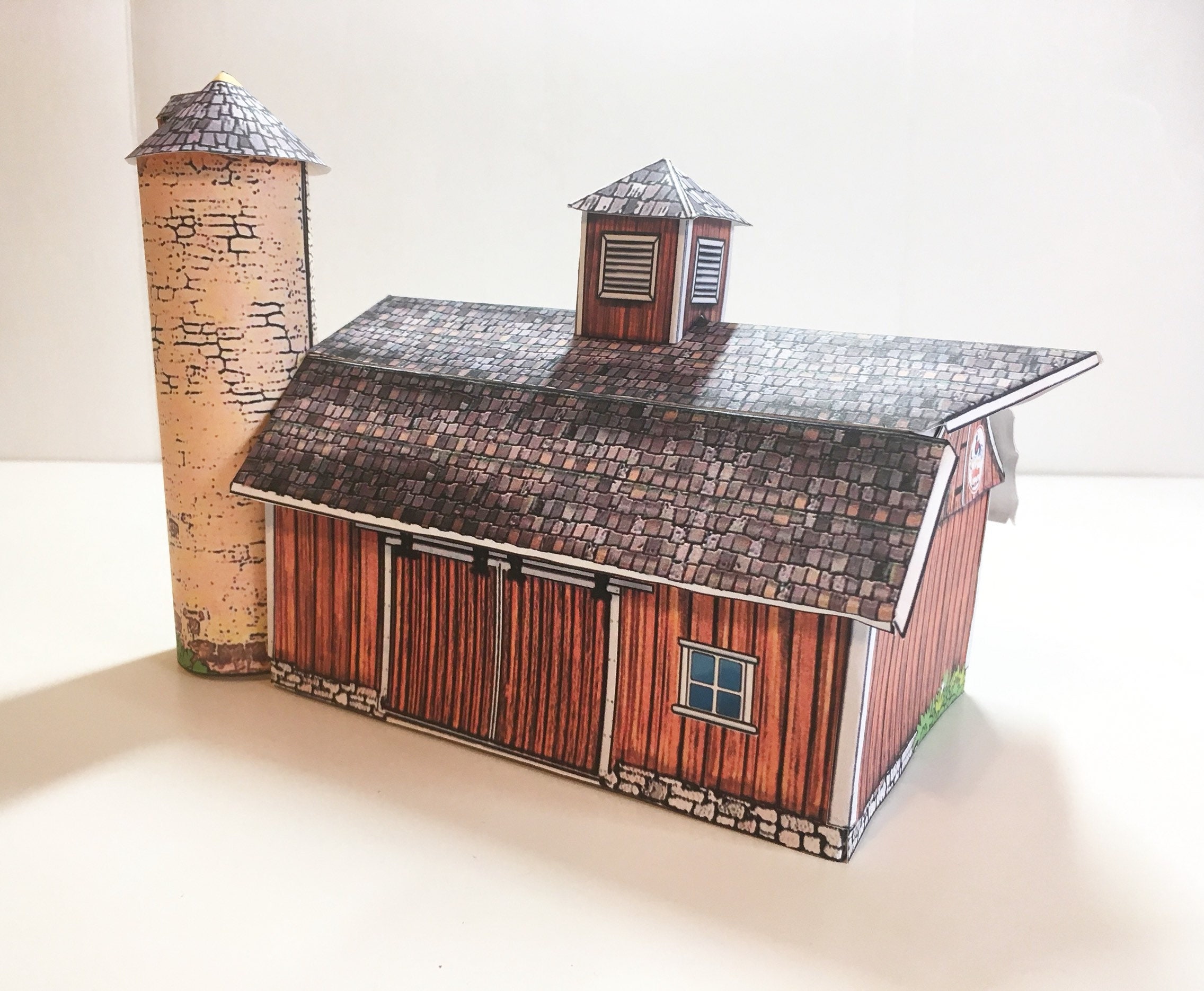 3d Paper House Craft, Paper Model House, Barn - Etsy