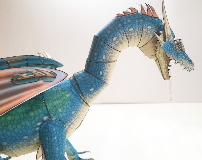 Dragon Papercraft Model - Etsy