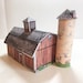 3d Paper House Craft, Paper Model House, Barn - Etsy
