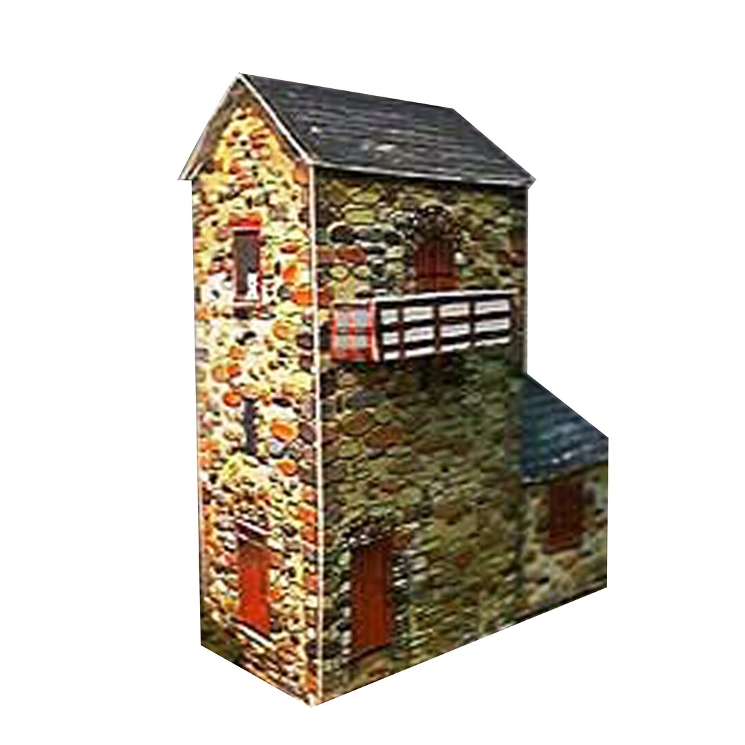 Paper Model House, Engine House - Etsy