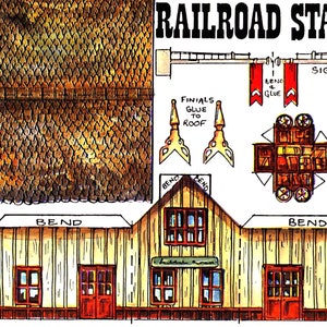 Architectural Model Kit, Railroad Station - Etsy