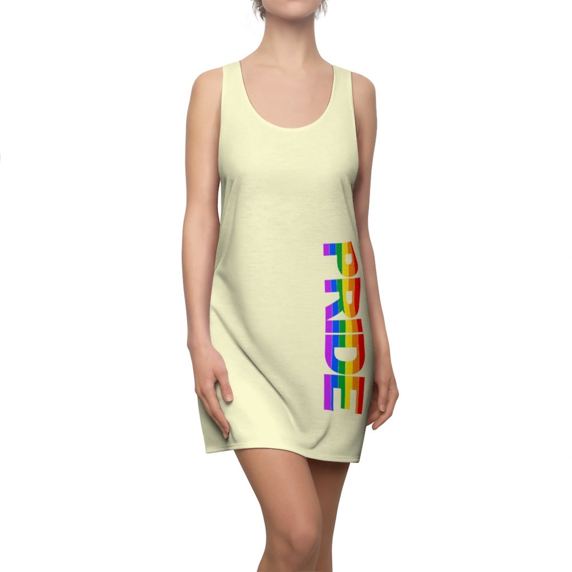 Gay Pride Racerback Dress Rainbow Pride Lgbtq Etsy