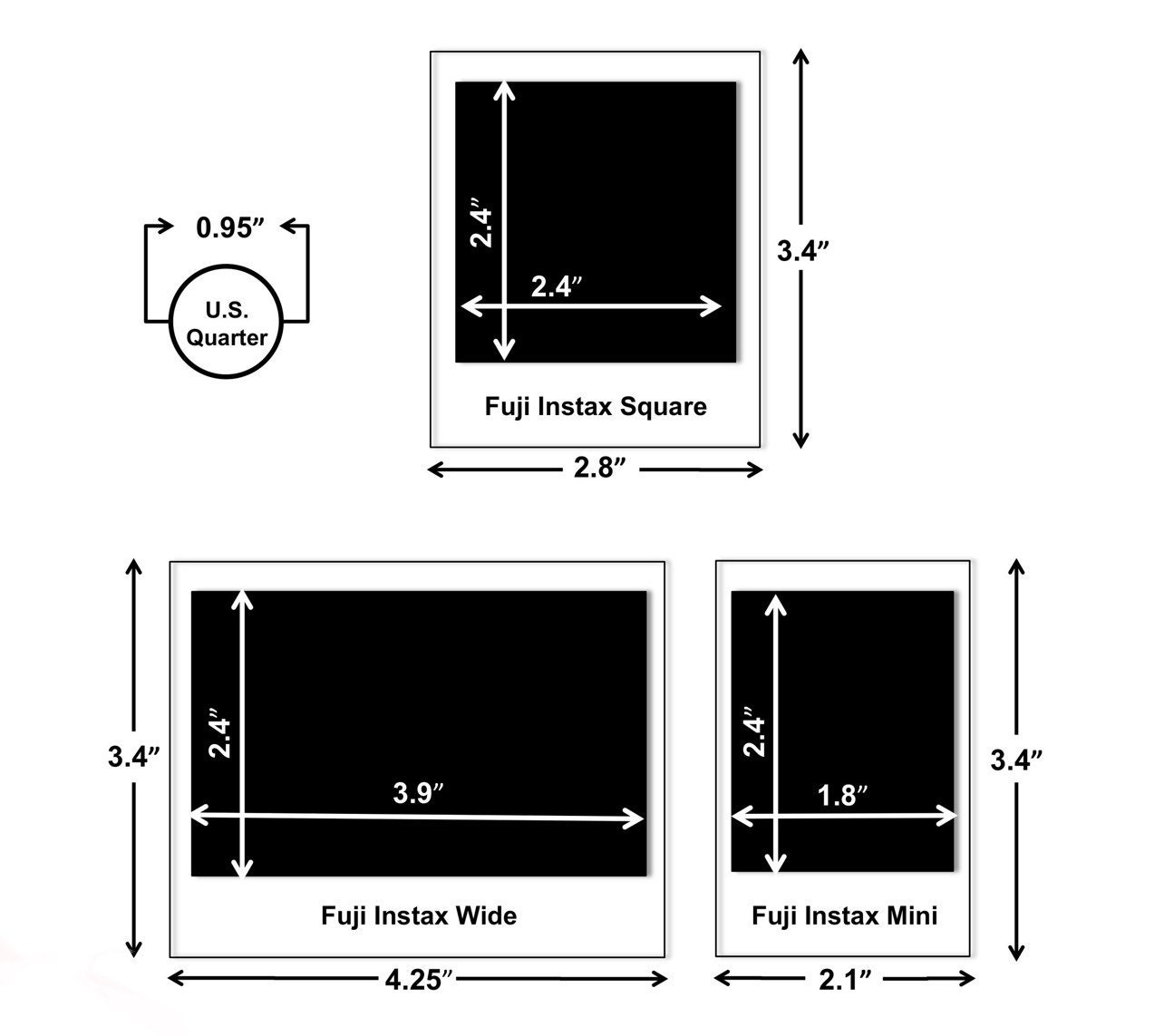 Polaroid Picture Dimensions